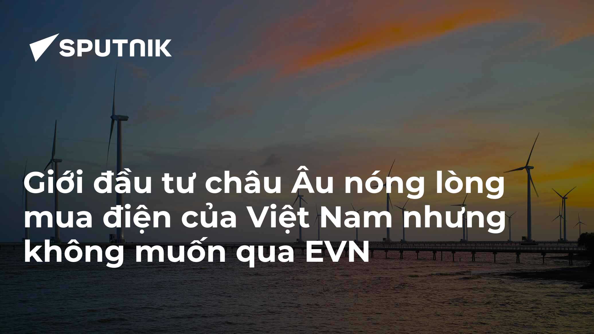 Giới đầu tư châu Âu nóng lòng mua điện của Việt Nam nhưng không muốn ...